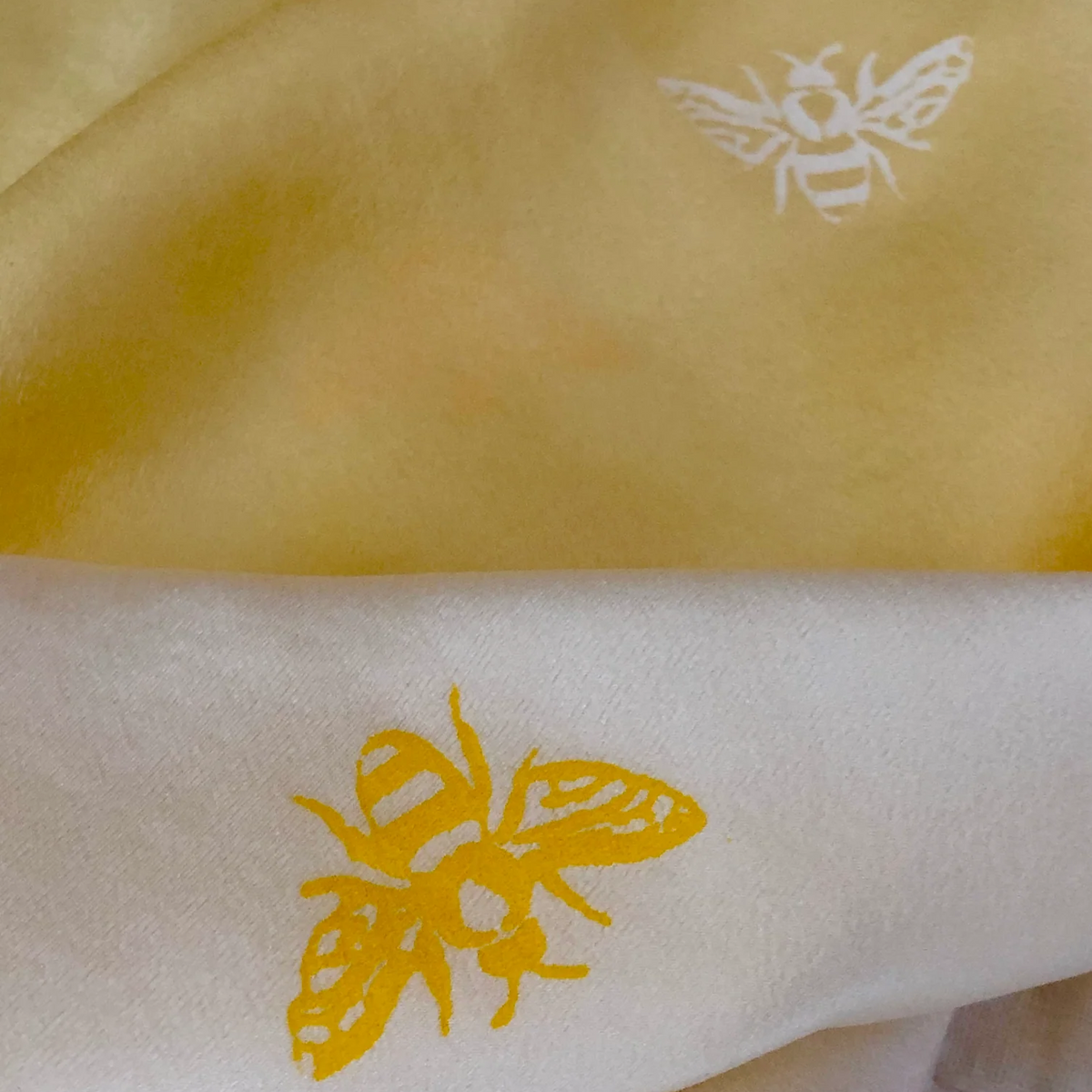 Silk Baby Lovey, Yellow Bumble Bees – Charleston Street